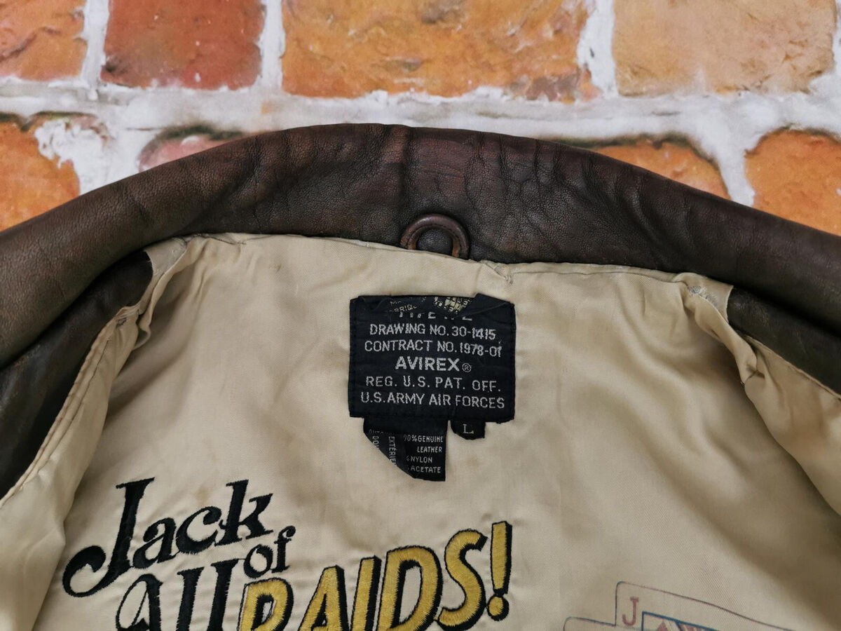 Avirex USA Vintage A2 Pilot Leather Jacket 1943 Glenn Miller Avirex USA Vintage A2 Pilot Leather Jacket 1943 Glenn Miller