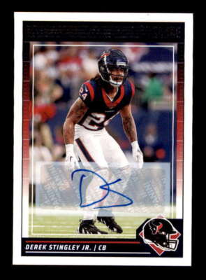 DEREK STINGLEY JR 2024 PANINI SCORE #111 HOUSTON TEXANS AUTOGRAPH AUTO ...