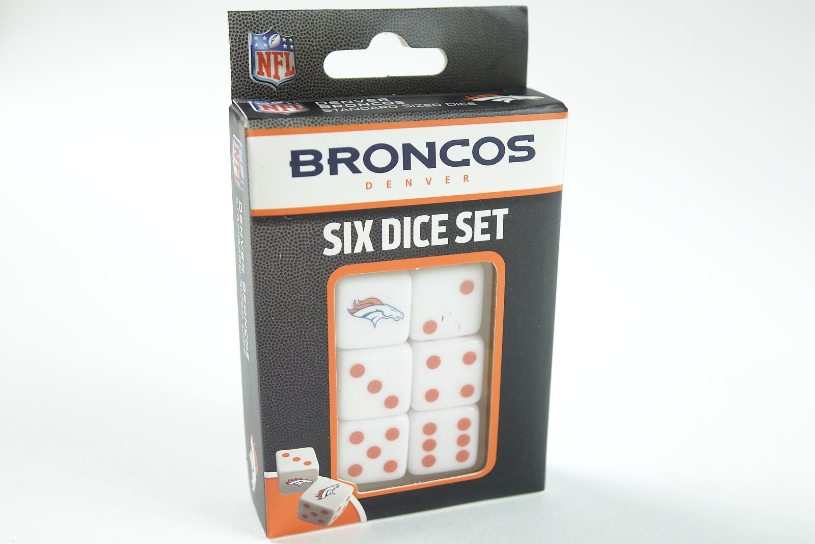 NFL Denver Broncos Dice Set, Team Colors, One Size | eBay