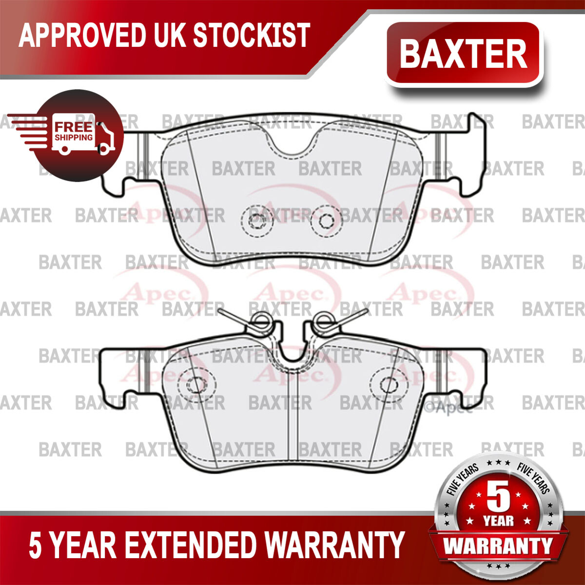 Fits Volvo V90 S90 V60 1.9 2.0 D Baxter Rear Brake Pads Set 32287430 ...