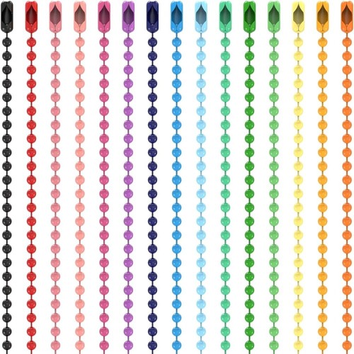 Metal Ball Chain Colored Bead Chain Tag Chain Jewelry Ball Beads ...