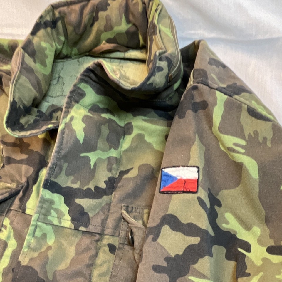 Czech Military Camouflage Field Jacket with Czech Flag Patch | eBay