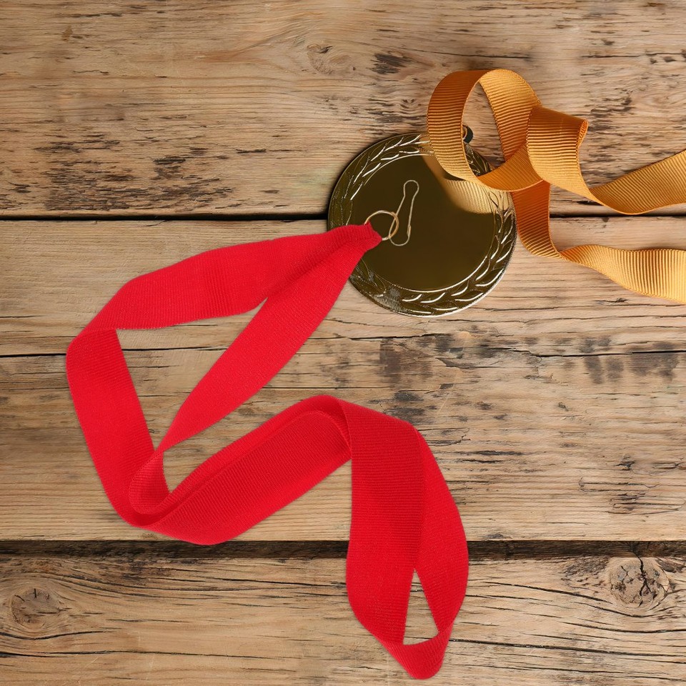 30PCS Neck Ribbon with Snap Clips - Blank Medal Award Ribbon Lanyards ...