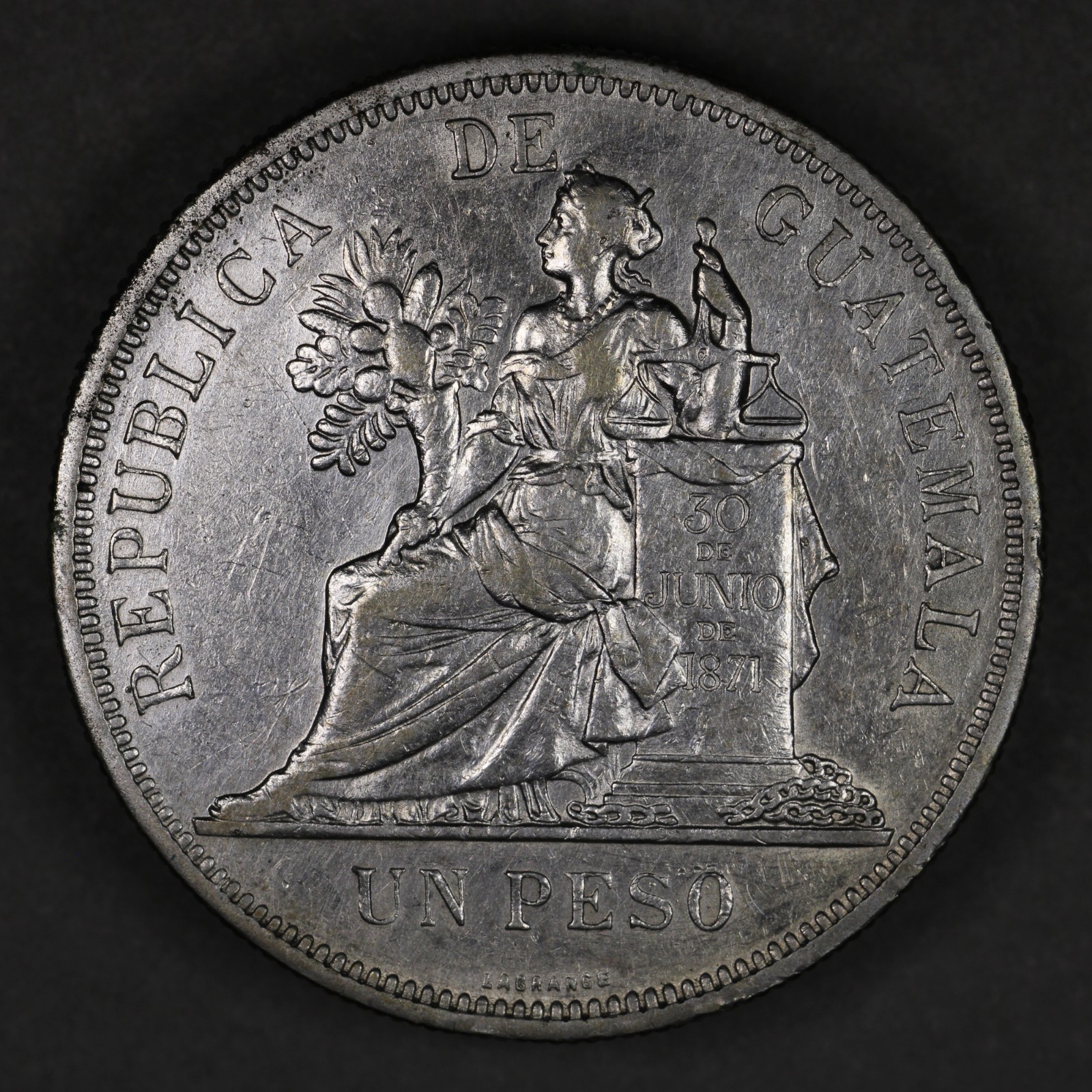 1895 Guatemala Silver Peso – Antique Coins World