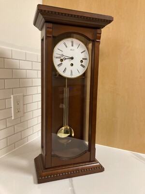 Hermle Loricron 8170K Keywound Westminster Chime Shelf Clock – Antique ...