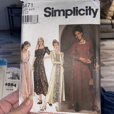 Simplicity Sewing Pattern Women's DRESS Princess Seams 8471 Size 6-10 Cut | eBay