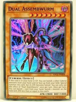 Yu-Gi-Oh - 1x #008 Dual Assembwurm - SDCL - Structure Deck Cyberse Link ...