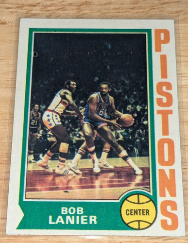 Bob Lanier Detroit Pistons #131 1974-75 Topps Vintage Basketball Card ...