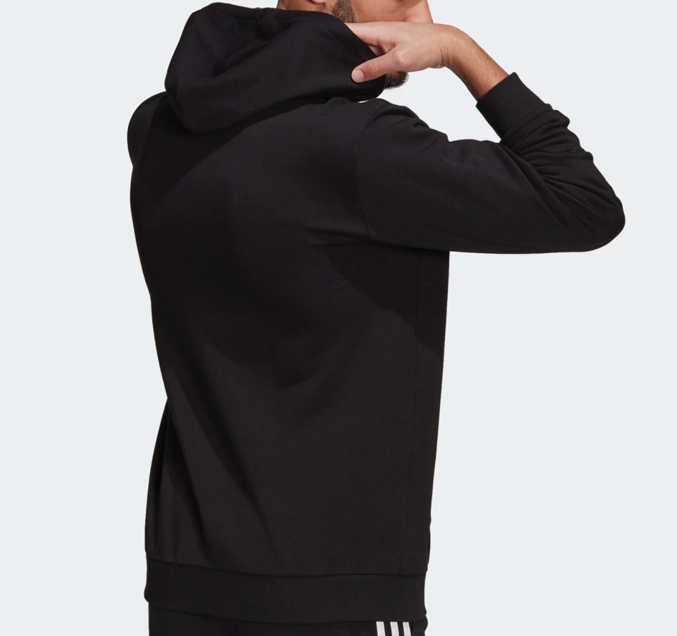 NWT Adidas GK9540 Men's Essentials Big Logo Hoodie Sweatshirt Black ...