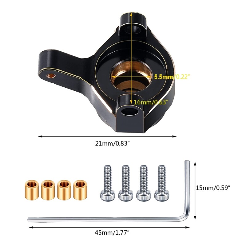 Axial Gravity-Knuckle Counterweight Steering Cup for Model Car Axial ...