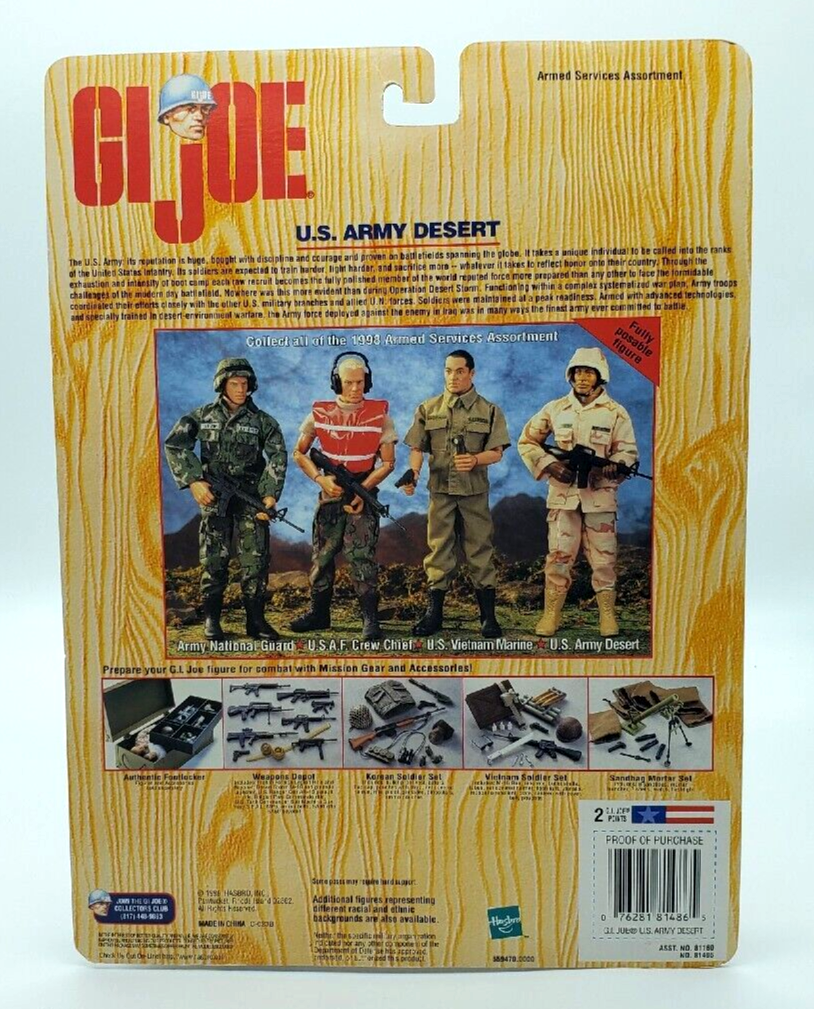 GI Joe US ARMY DESERT 1998 Fully Poseable 12" Action Figure | eBay