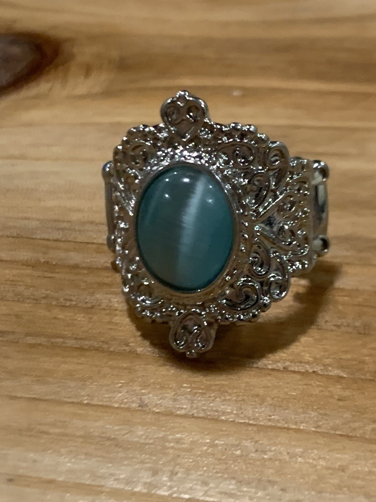 paparazzi jewelry Delightfully Blue Rhinestone Ring Incased In Silver ...