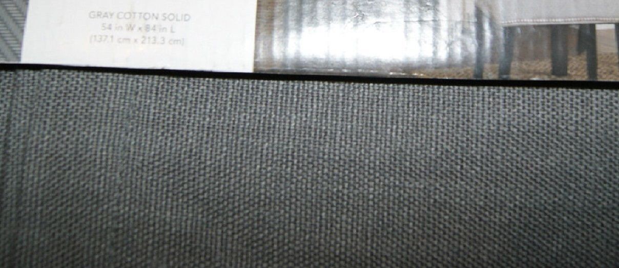 Threshold Gray Cotton Solid Window Panel 95" L | eBay