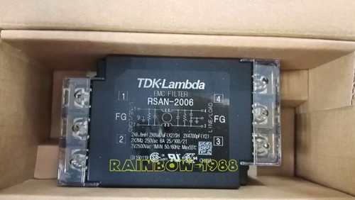 1pcs TDK-Lambda EMC Power Filter RSAN-2006 6A 250VAC with guide rail | eBay