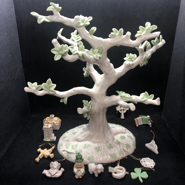 Lenox Porcelain St Patricks Day Luck of The Irish Charm Shamrock Tree ...