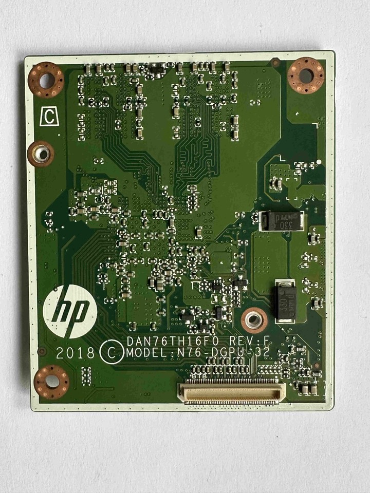 NEW NVIDIA GFX Card MX130 2GB G5 L17313-001 DAN76TH16F0 Rev F GRAPHICS ...