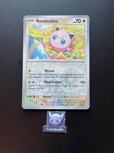 Carte Pokémon Rondoudou 039/165 Reverse EV3.5 Mini Série 151 NEUF | eBay