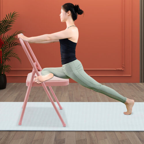 Foldable Yoga Auxiliary Chair, Yoga Chair with Lumbar Back Support | eBay
