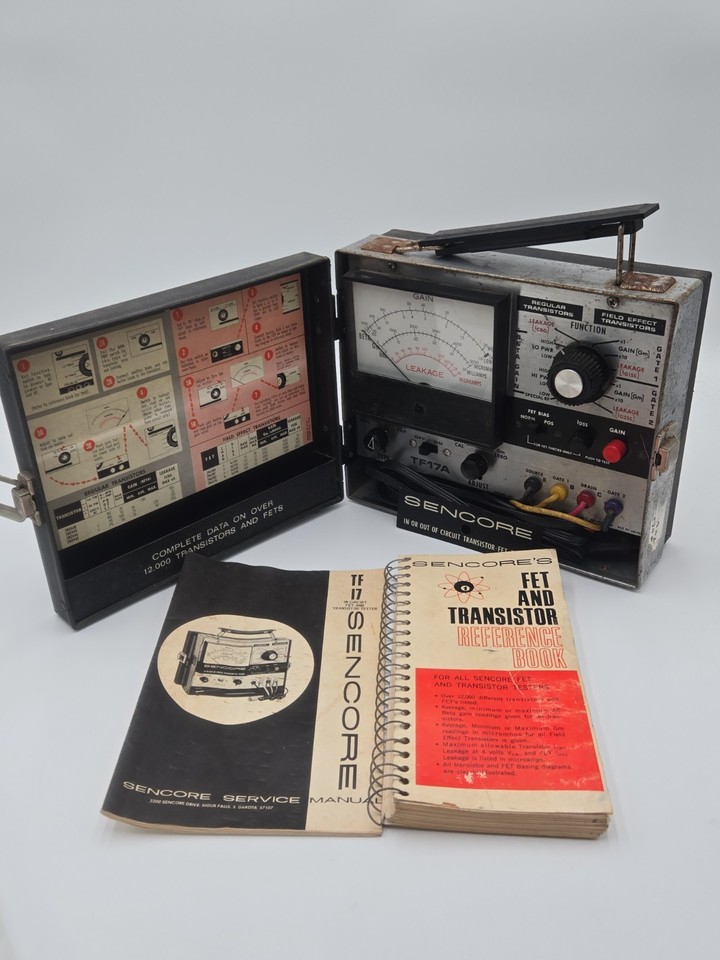 Sencore TF17A Transistor FET Tester w/ Manuals & Reference Book ...