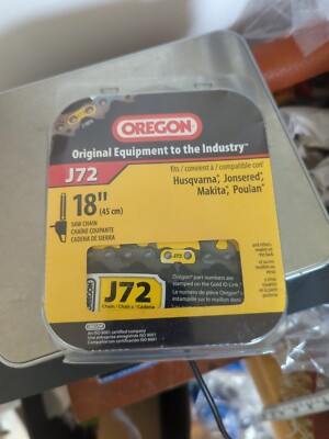 NEW Oregon 18 in. 72 links Chainsaw Chain J72 18" HUSQVARNA JONSERED ...
