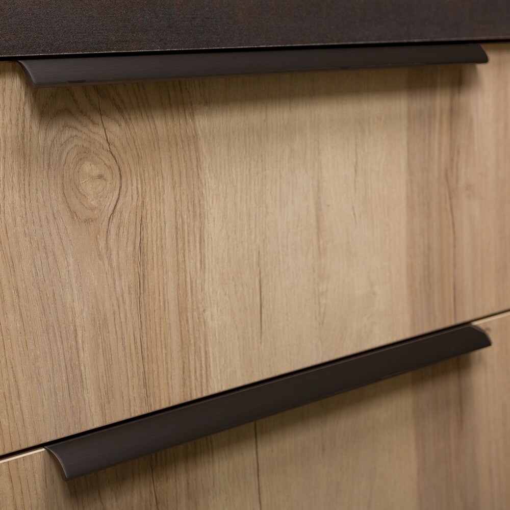 Cabinet Door Profile Handle Brushed Black or Grey Viefe Ona Aluminium ...
