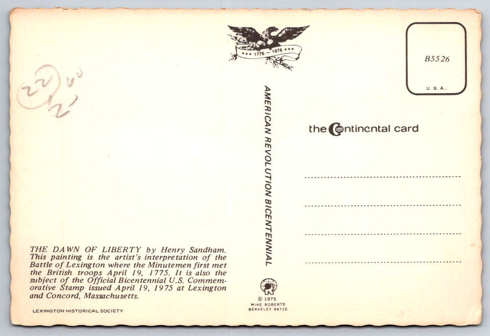 c1960s Dawn of Liberty Henry Sandham Art Vintage Postcard Continental ...