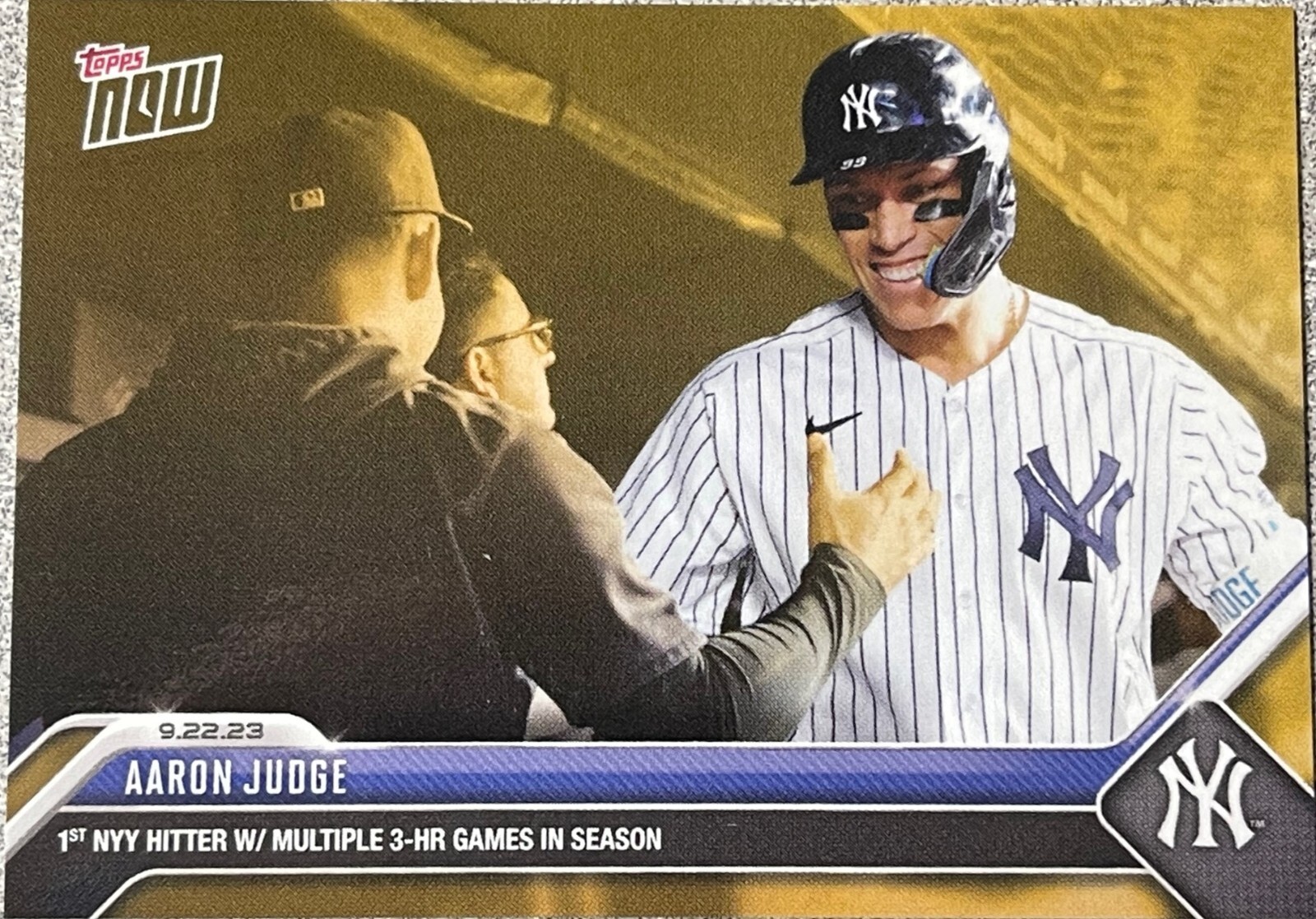 2023 Topps NOW ODB-35 Aaron Judge Bonus Card 3 HRs in 2nd Game - Free ...
