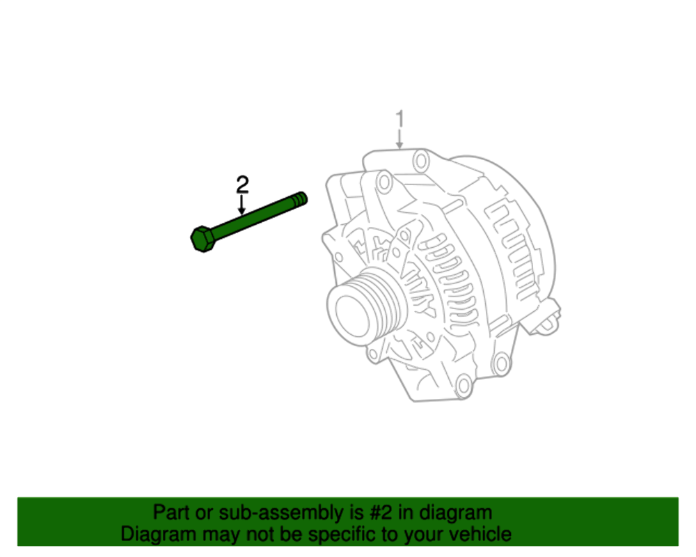 BMW 07119905402 Genuine OEM Factory Original Alternator Upper Bolt for ...
