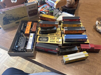 Large Lot Of Strombecker Ho Scale Freight Cars & Train Set Some Boxed ...