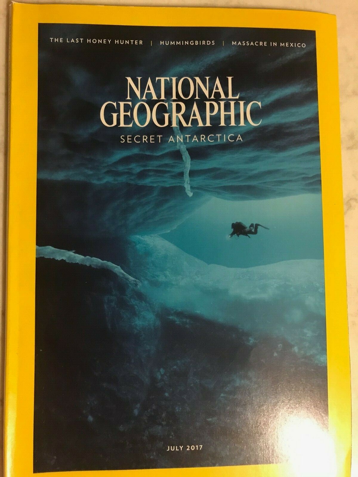 National Geographic Magazine Secret Antarctic/ Hummingbirds July 2017 ...