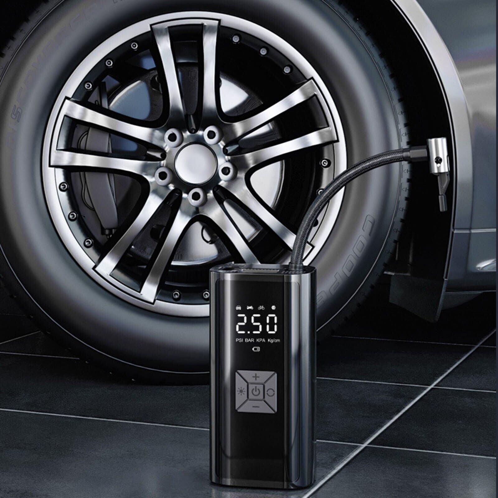 150PSI Cordless Digital Air Compressor Car Bike Electric Auto Pump Tire ...