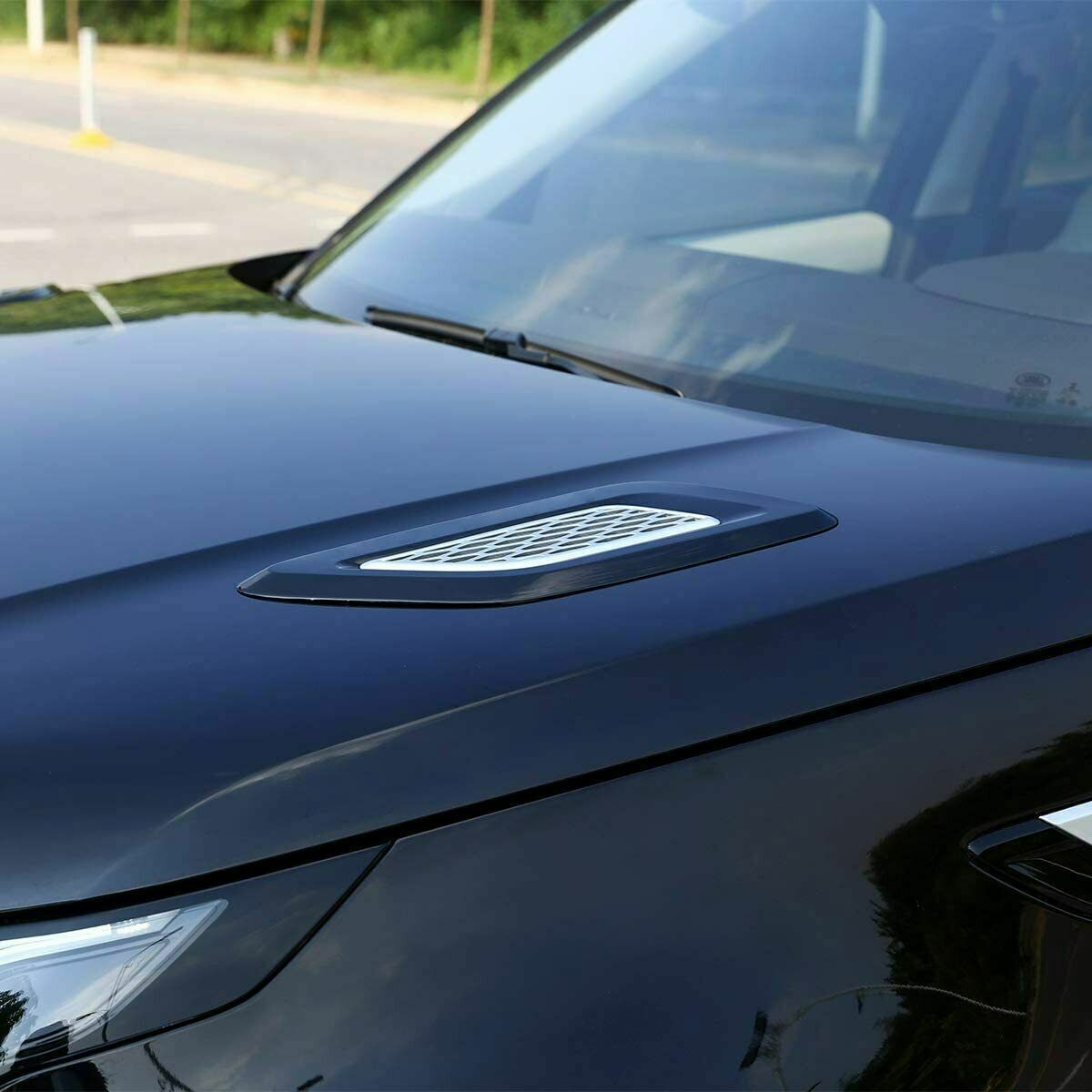 2Pcs Front Side Air Hood Vent Trims Cover Fits for Range Rover Evoque ...