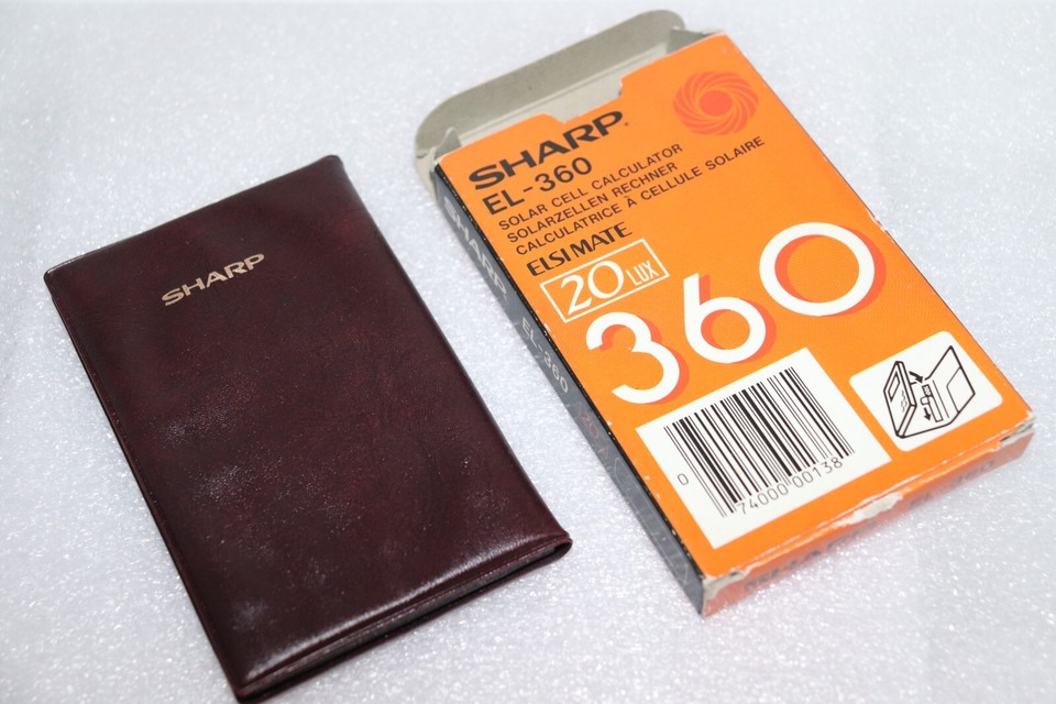 Vintage 1990 Sharp Calculator ELSI MATE Model EL-360 New Old Stock | eBay