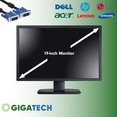 Cheap 19" LCD TFT PC Movie Gaming CCTV VGA Monitor | eBay