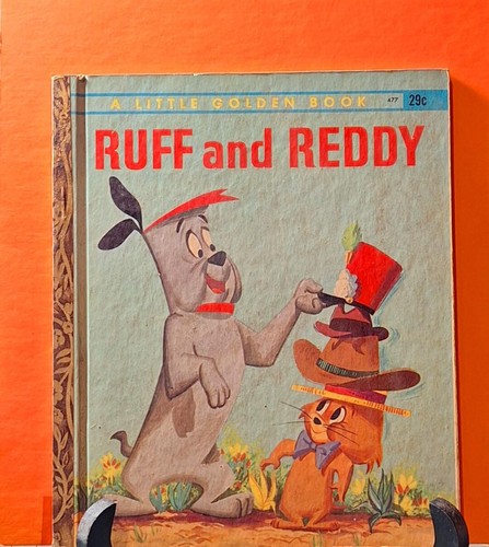 1959 LITTLE GOLDEN BOOK RUFF AND REDDY CARTOON TV SHOW 1ST "A" EDITION ...