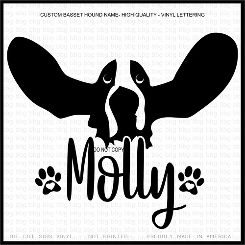 Basset Hound Decal Sticker Life Vinyl Dog Love My Rescue Vehicle Window ...