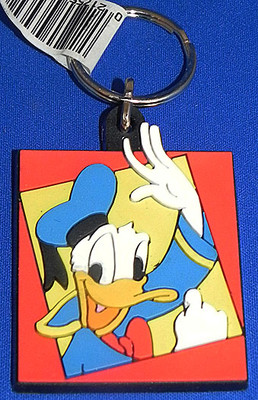 Donald Duck Rubber Die-Cut Keychain/Keyring Disney | eBay