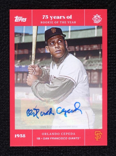 2022 Topps MLB Rookie of the Year 75th Anniversary - Ruby Autographs #5 ...