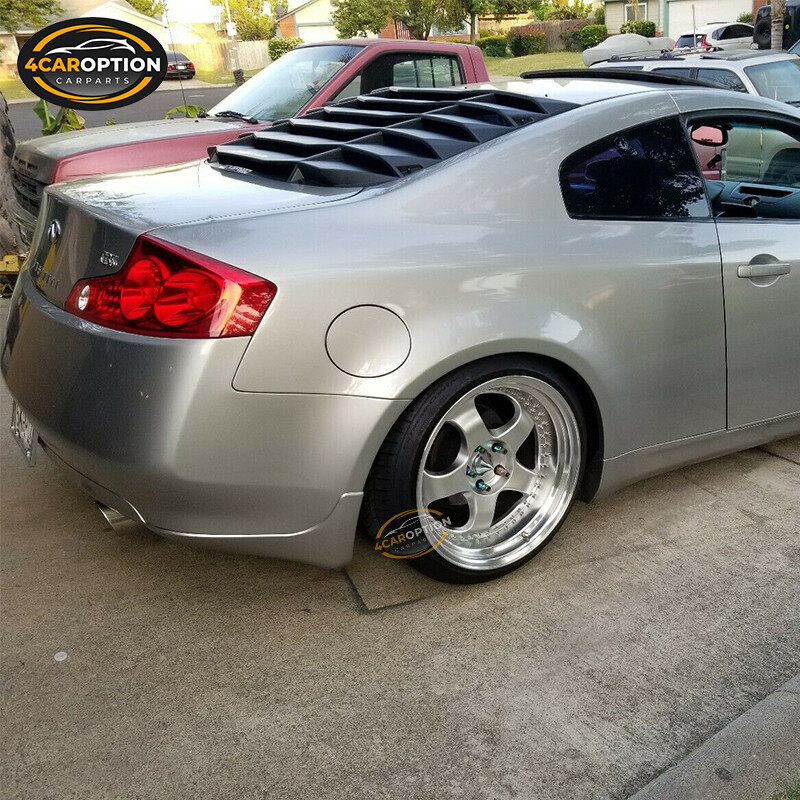 Fits 03-07 Infiniti G35 2DR Rear Window Louver Sun Shade Cover Matte ...