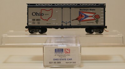 MICRO-TRAINS MTL N SCALE 021 00 389 OHIO STATE 40' PLUG DOOR BOX OH1803 ...