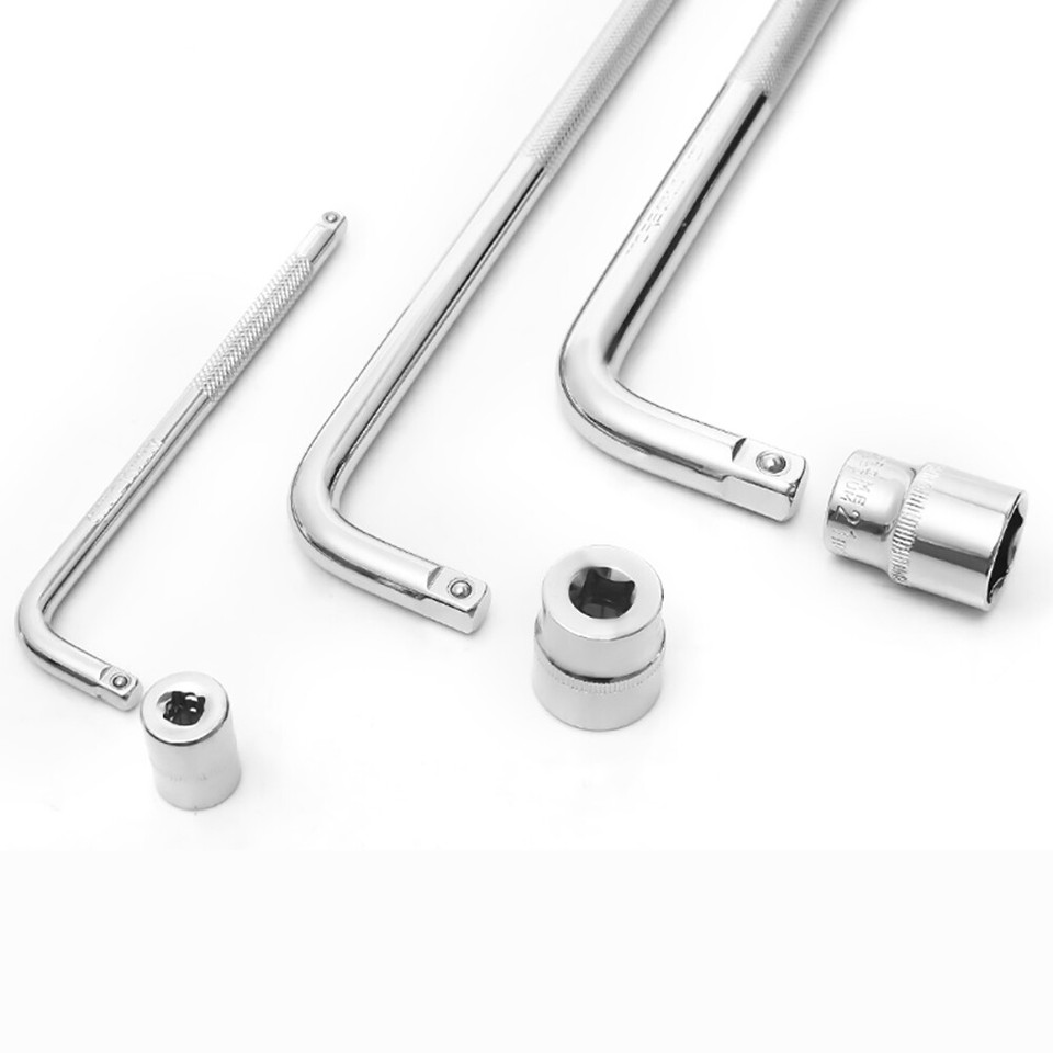 L-Bar T-Type Wrench Spanner Socket 1/4" 3/8" 1/2" Drive 150mm-350mm ...