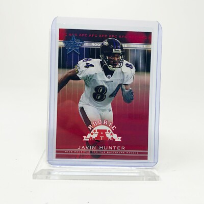 Javin Hunter Rookie - 2002 Leaf Rookies & Stars - Baltimore Ravens | eBay