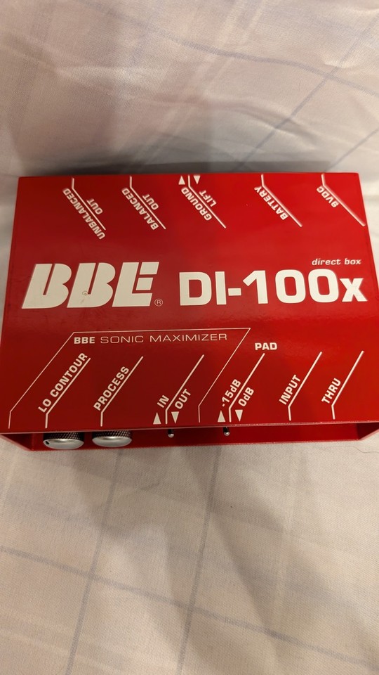 BBE DI-100x Direct Box With Sonic Maximizer Includes Power Adapter Look ...