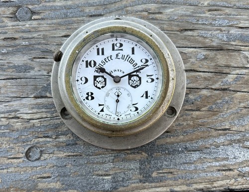 WW2 German Pilot Clock Of The Luftwaffe Working | eBay