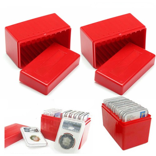 10Coin Slabs Capacity Holder Slab Storage Box Case Plastic Fit For PCGS ...