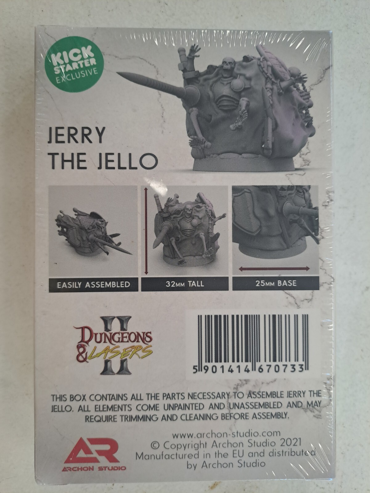 Dungeons and Lasers Jerry the Jello Model Kit New Sealed DnD Gelatinous ...