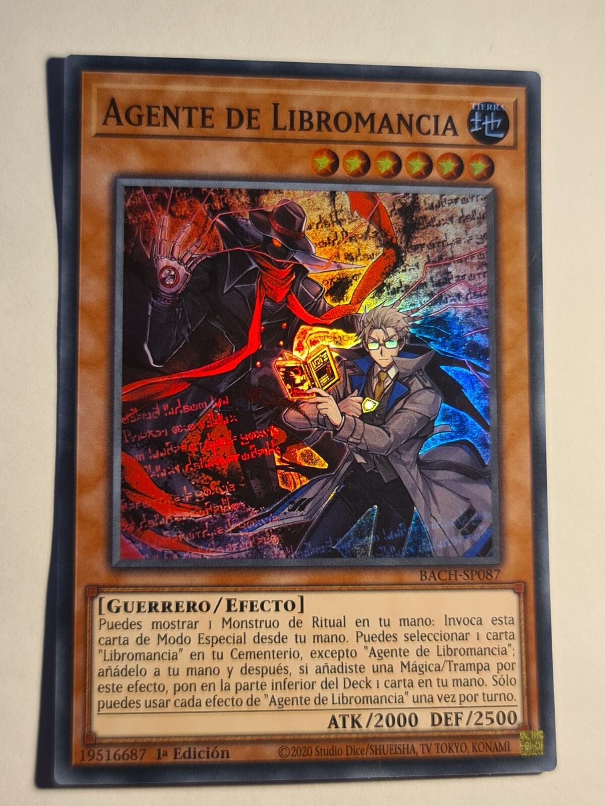Libromancer Agent YUGIOH BACH SPANISH SUPER RARE 1st EDITION NM #07285 ...