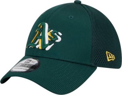 Oakland Athletics Overlap Hat Stretch Fit Men's L/XL Dark Green MLB ...
