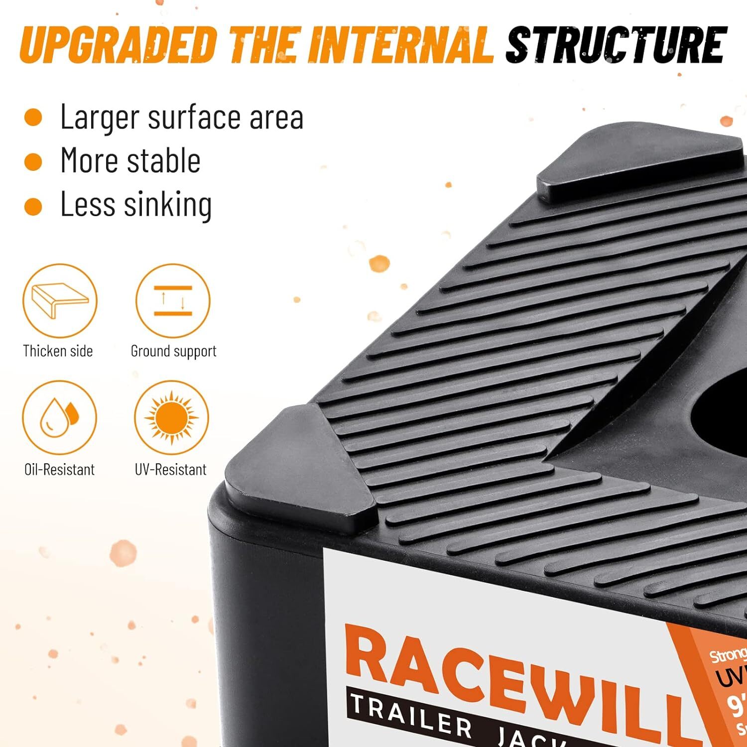 4 Pack Trailer Jack Block Stabilizer Blocks 15000 lbs Levelers For RV ...