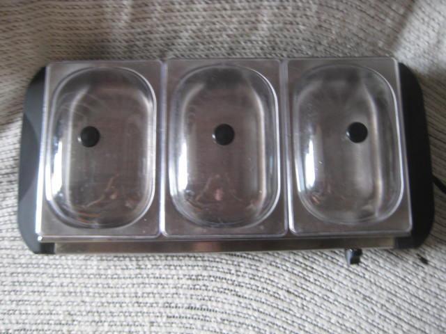 Nostalgia Living 3-Station Buffet Server 3 x1 Quart & Warming Tray BCD ...